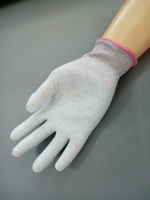 China ESD PU Palm Coated 24cm Cleanroom Gloves Anti Static Skid for sale