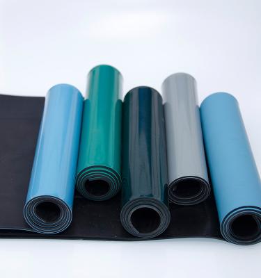 China 2mm Thick Anti Static Rubber Mat , Esd Table Mats With 4 Nails For Workbench for sale