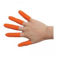 China Anti Static Clean Room Lab Electronics Mechanical Latex ESD Finger Cots 10e6 Ohms for sale