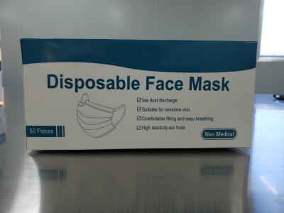China PP Non Woven Cloth 35g / ㎡ Disposable Face Mask for sale