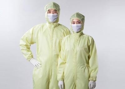 China 0.25cm Grid Polyester Conductive Yarn ESD Clothing for sale