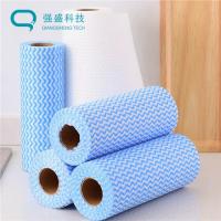 China Motor Vehicles Nonwoven Polyester Viscose Cleaning Wipe Roll for sale