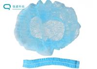 China ISO14001 100pcs Dust Free Non Woven Hair Cap With Elastic Band for sale