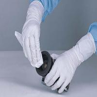 China Cleanroom Waterproof  Gloves  ESD white Nitrile Exam Gloves for sale
