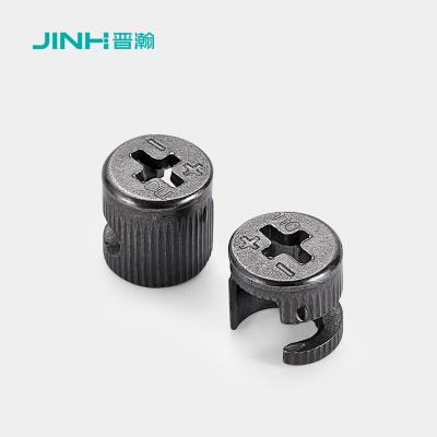 China 13.5mm 12mm Cam Connector Black Nickel Plated Minifix Cam Lock For Connection for sale