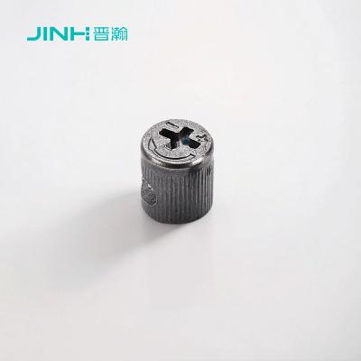 China Black 15mm Cam Lock Nut Durable Cam Nuts For Furniture Cabinet Hardware for sale
