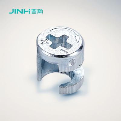 China Easy Assemble Steel Eccentric Furniture Connectors High Strength With Zinc Plated Finish for sale
