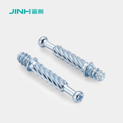 China 40mm Steel Minifix Spreading Bolts With M6 Thread, Furniture Cabinet Connector for flat packed furniture for sale