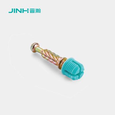 China 32mm Length Minifix Connecting Bolts OEM Customizable Furniture Panel Connector for sale