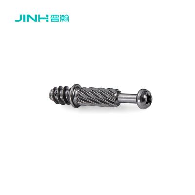 China High Precision Minifix Connecting Bolts Electroplated Surface With Cold Carbon Steel for sale
