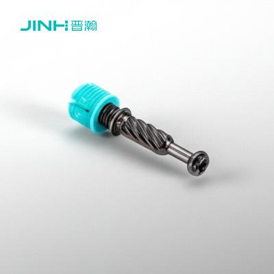 China Compact Cam Dowel Screw 32mm Length Low Profile Fastening Shaft For Modular Cabinet Assemblies for sale