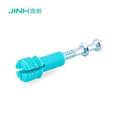 China Durable Minifix Connecting Bolts 3 In 1 Cold Rolled Steel Zinc Plated For Cabinet for sale