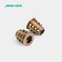 China 13mm Length Threaded Inserts For Wood Zinc Alloy Threaded Insert Nuts For Flat Pack Furniture for sale