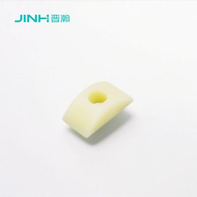 China 33*11mm Size Plastic Half Moon Bed Washers Furniture Fixing Half Moon Threaded Nuts for sale