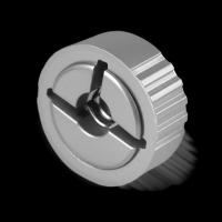 China Panel Furniture Manufacturing Minifix Cam Lock Using Anti rotation Vertical Ridges Friction Mechanism and Known as Minifix Cam Wheel for sale