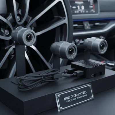 China Zinc Alloy Hidden Cameras in Cars Minifix Cam Wheel Robust and Stealth Camera Designed for Continuous Vehicle Monitoring for sale