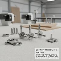 China Zinc Alloy Minifix Cam Lock Diameter 12mm Solution for Panel Furniture Manufacturing Providing Strong and Durable Fixing for sale