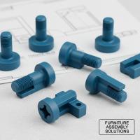China Furniture Connector Hardware minimum fix connecting bolts in cyan blue nylon component colors engineered for and furniture assembly solutions for sale