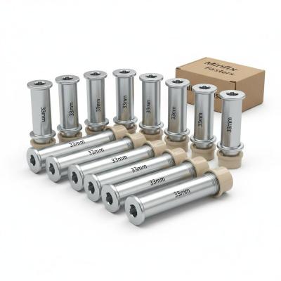 China 33mm Hole Distance Minifix Connecting Bolts Zinc Plated Durable Fastening Solutions for Furniture Assembly and Cabinet Making for sale