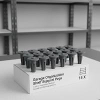 China Garage Organization Shelf Support Pegs Push in Installation Method 15 X Shelf Support Pegs Durable for Shelving Systems for sale