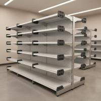 China Logo Convenience Store Display Shelves Incorporating Shelf Support Designed for Easy Assembly and Effective Product Presentation for sale