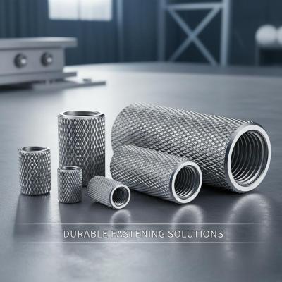 China Knurled Internal Threaded Insert Corrosion Resistance High Stainless Steel Variants Durable Fastening Solution for Industrial Applications for sale