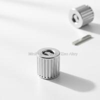 China Anti rotation vertical ridges Minifix Cam Lock Zinc Alloy Flat Key Type Durable Secure Furniture Connector Fast Assembly for sale