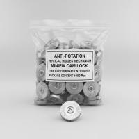 China Anti rotation Vertical Ridges Friction Mechanism Minifix Cam Lock 1 X Cam Lock Package Content 1000 Key Combination Durable for sale