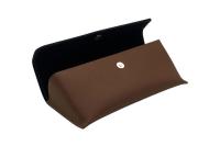 China Handmade PU PVC Leather Spectacle Pouch For Big Glass for sale