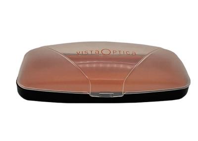 China Transparent Cover Foldable PP Plastic Spectacle Case 158x62x42mm Custom Logo for sale