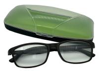 China Transparent Cover Foldable PP Plastic Spectacle Case 158x62x42mm Custom Logo for sale