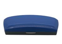 China Blue ABS Plastic Reading Glasses Case 158x53x36mm Custom Logo Various Patterns for sale