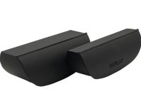 China Custom Logo Embossed Black Hard Magnetic Sunglasses Case ABS Plastic 165x70x73mm for sale