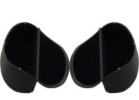 China Custom Logo Embossed Black Hard Magnetic Sunglasses Case ABS Plastic 165x70x73mm for sale