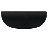 China Custom Logo Embossed Black Hard Magnetic Sunglasses Case ABS Plastic 165x70x73mm for sale