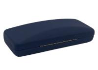 China Silk Leather Wrapped Metal Glasses Case , Hard Spectacles Case for sale