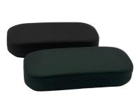 China Leather Metal Eyeglass Case Custom Logo Printing for sale