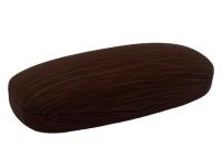China Dark Brown Metal Glasses Case , Clamshell Glasses Case For Kids for sale
