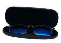 China Black Clamshell Hard Metal Sunglass Case 160x64x41mm for sale