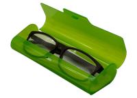 China Custom Logo Slim Plastic Glasses Case 151x56x33mm PP Eyeglass Box for sale