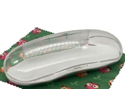 China Plastic Clip On Hard Clear Sunglasses Case 153x57x34mm Custom Logo for sale