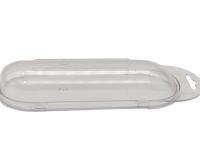 China Transparent Plastic Sunglasses Case 165x70x31mm Custom Logo OEM for sale
