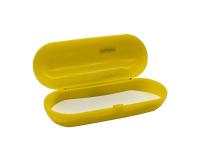 China Custom Plastic Cylinder Eyeglasses Case 165x63x63mm PP Embossed Logo for sale