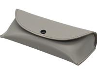 China White Classic Custom Leather Glasses Case 171x76x38mm for sale