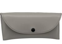 China White Classic Custom Leather Glasses Case 171x76x38mm for sale