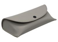 China White Classic Custom Leather Glasses Case 171x76x38mm for sale