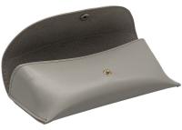 China White Classic Custom Leather Glasses Case 171x76x38mm for sale