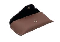 China ODM Pink Hard Leather Eyeglass Case 178x74x35mm for sale