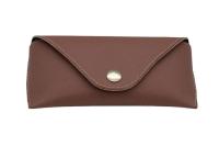 China ODM Pink Hard Leather Eyeglass Case 178x74x35mm for sale