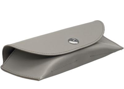 China Custom Logo Embossed Leather Glasses Case 206x86x42mm for Optical Sunglasses for sale